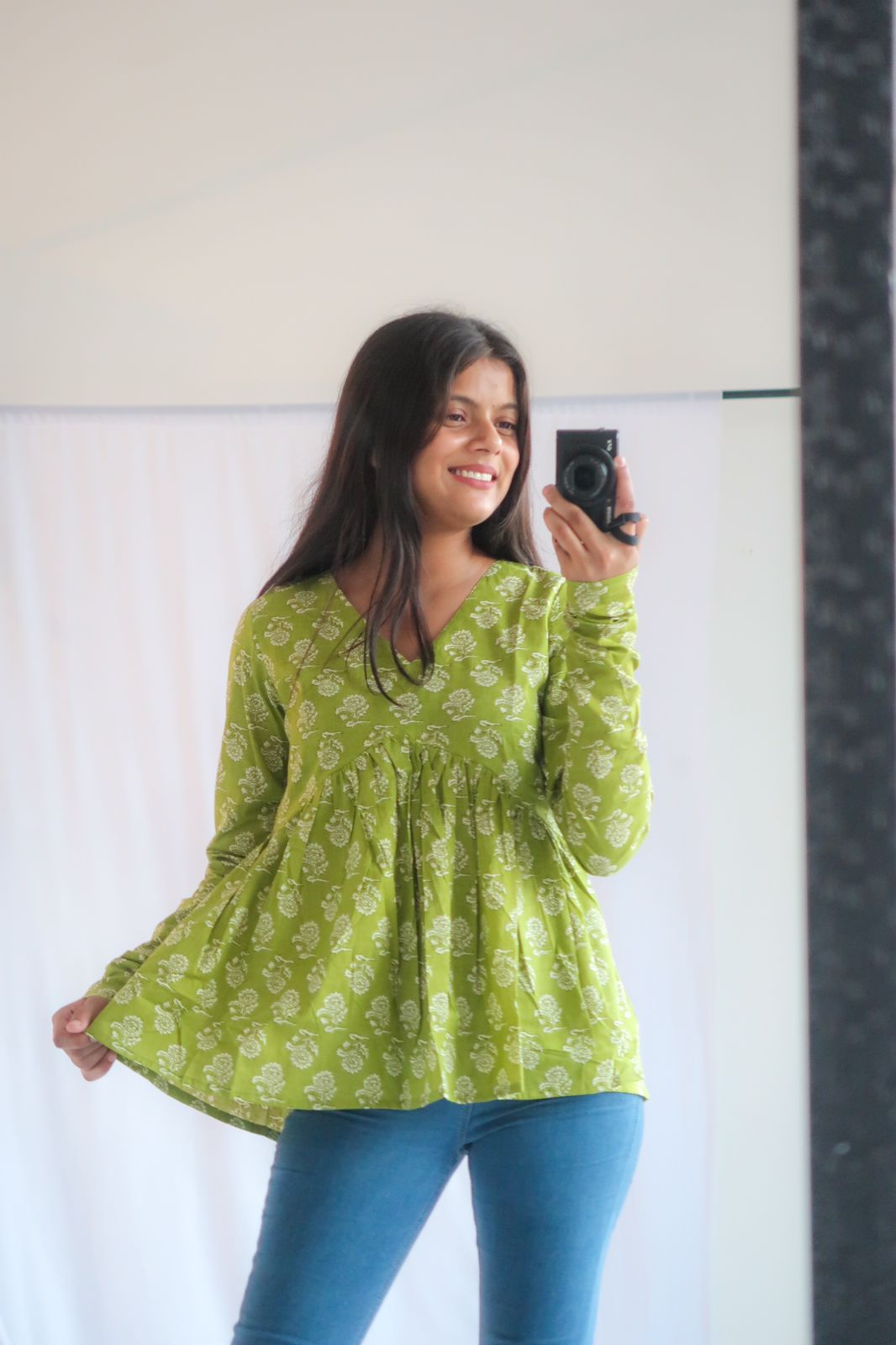 Tulsi Touch Churidar Short Kurti – CrazyWahNar
